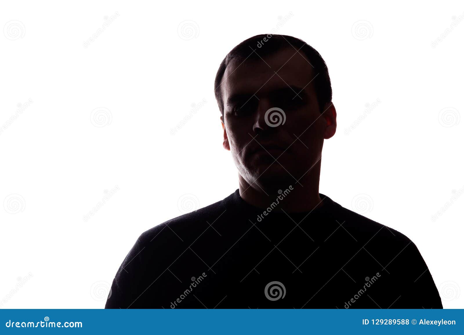 Portrait of a Young Man, Front View Stock Photo - Image of anonymous ...