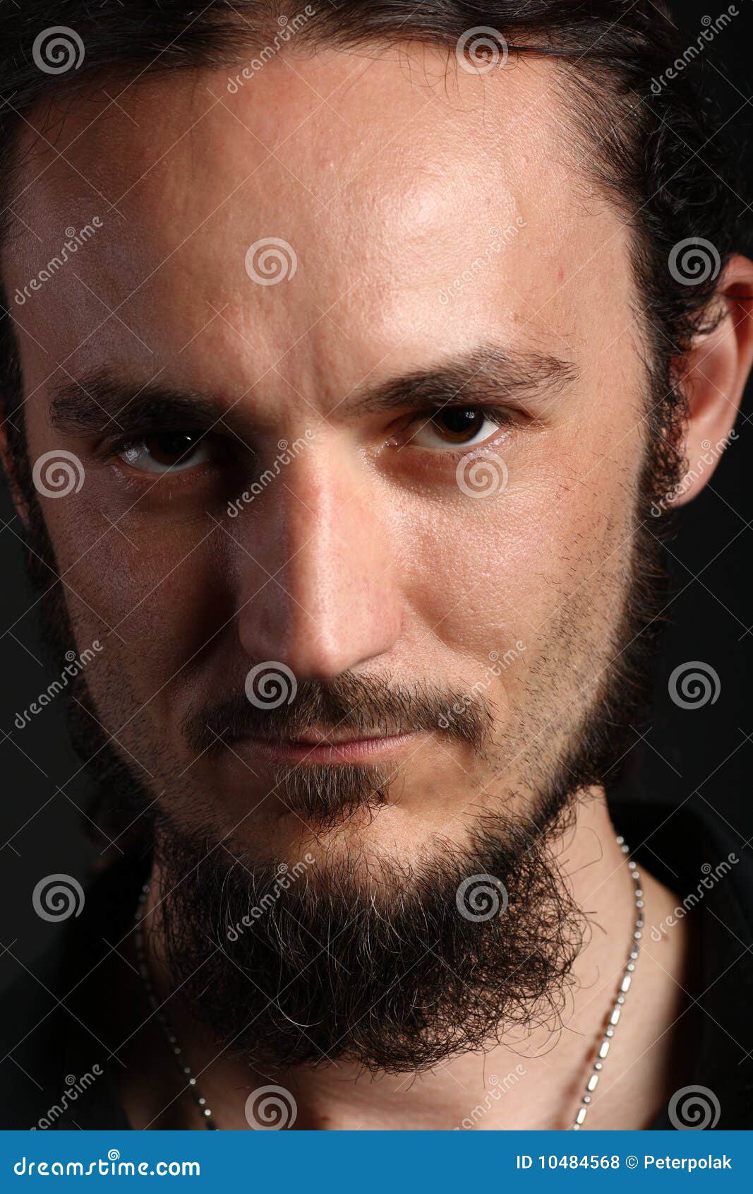 Portrait of Young Man with Goatee Stock Photo - Image of detail, young ...