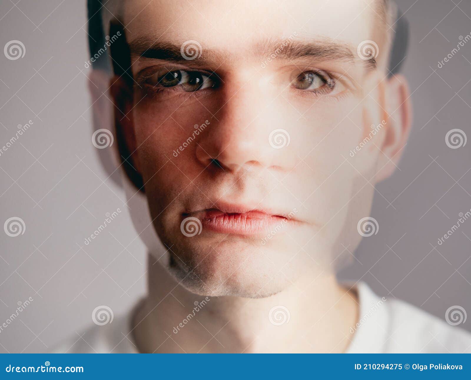 Man With Personality Disorder, Multiple Exposure. Collage Stock ... Man With Personality Disorder, Multiple Exposure. Collage Stock ...