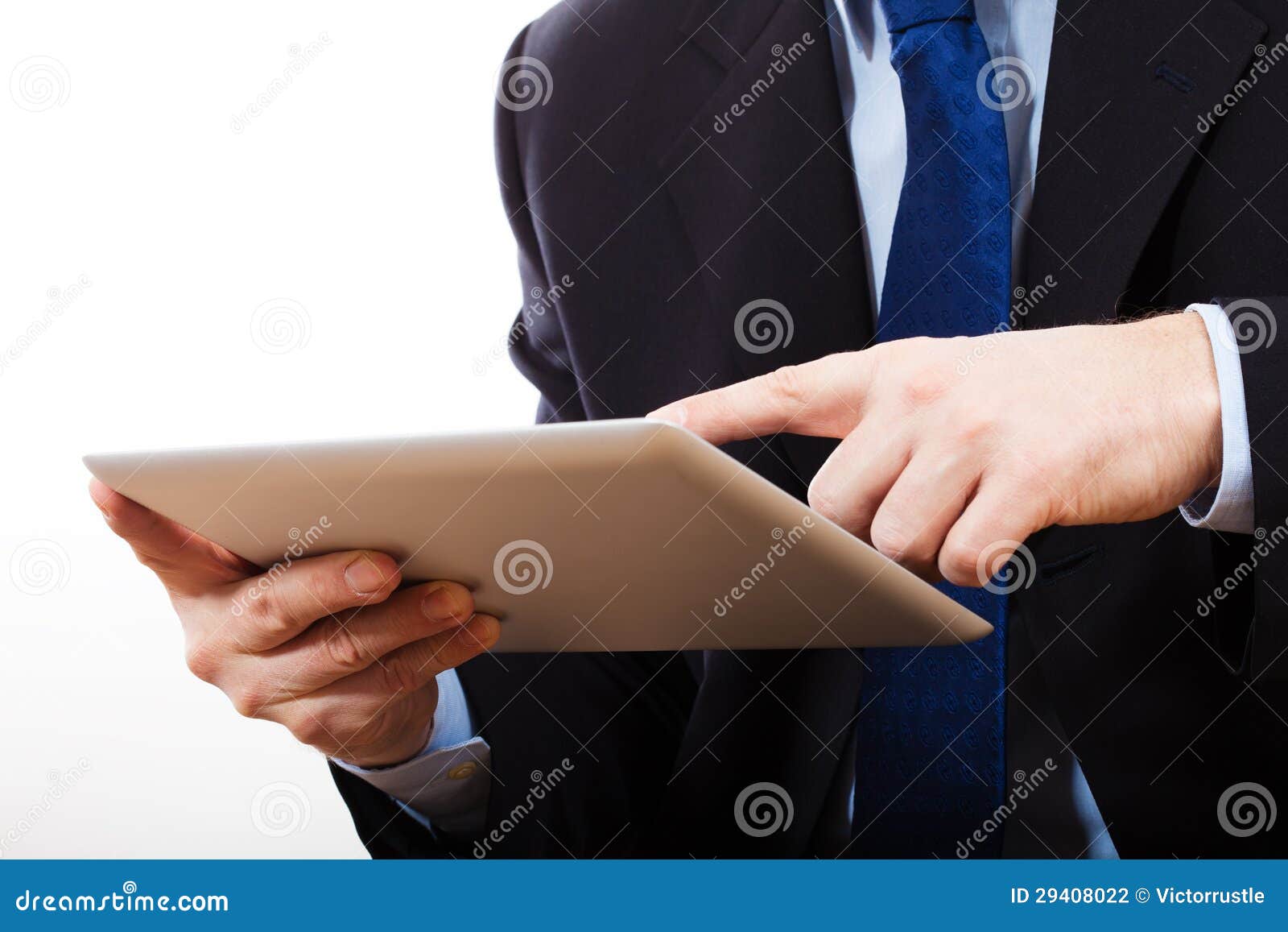 Portrait of Young Man Holding Tablet Stock Photo - Image of people ...