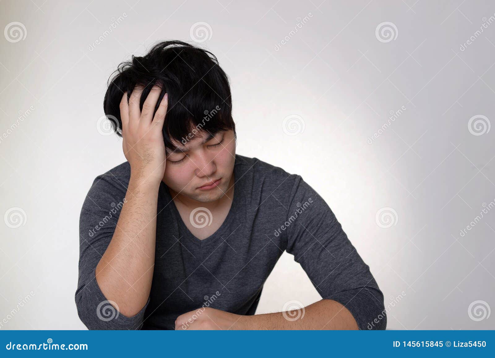Young man in depression stock image. Image of depressed - 145615845