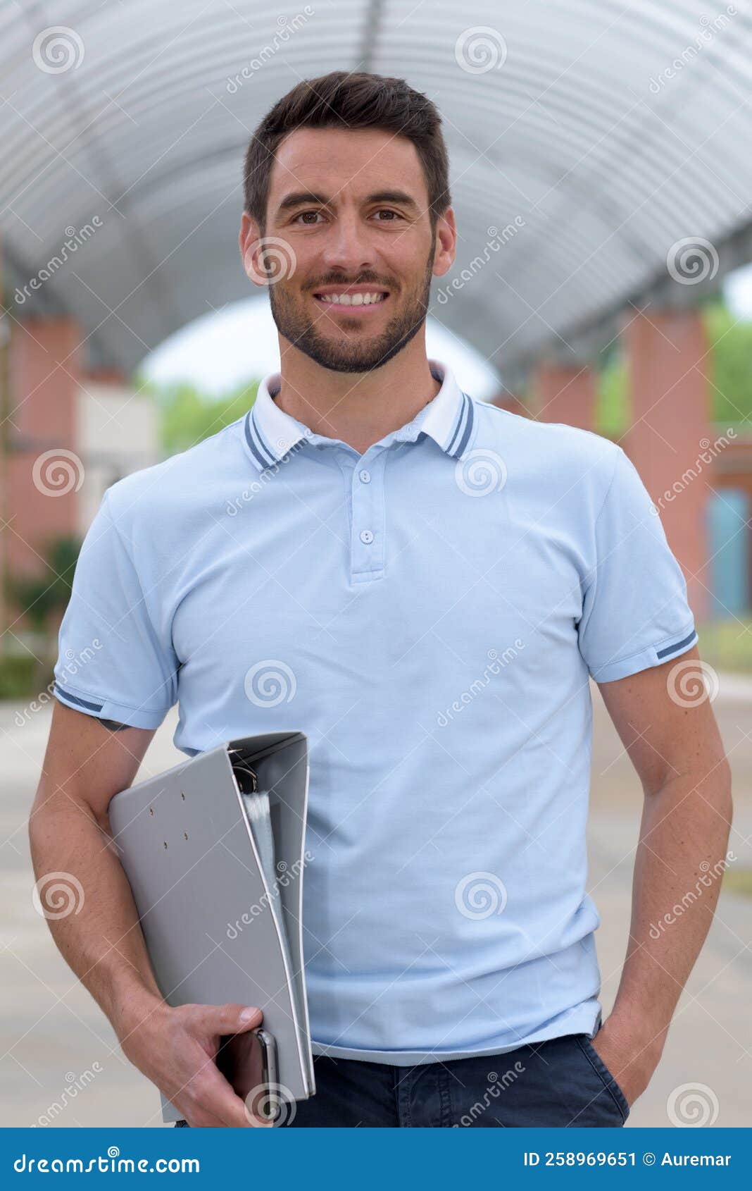 Portrait young man outdoor stock image. Image of males - 258969651