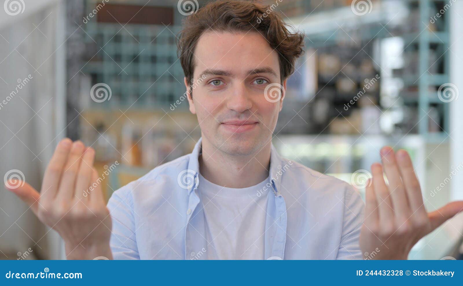 Portrait of Inviting Creative Man Stock Photo - Image of creativity ...