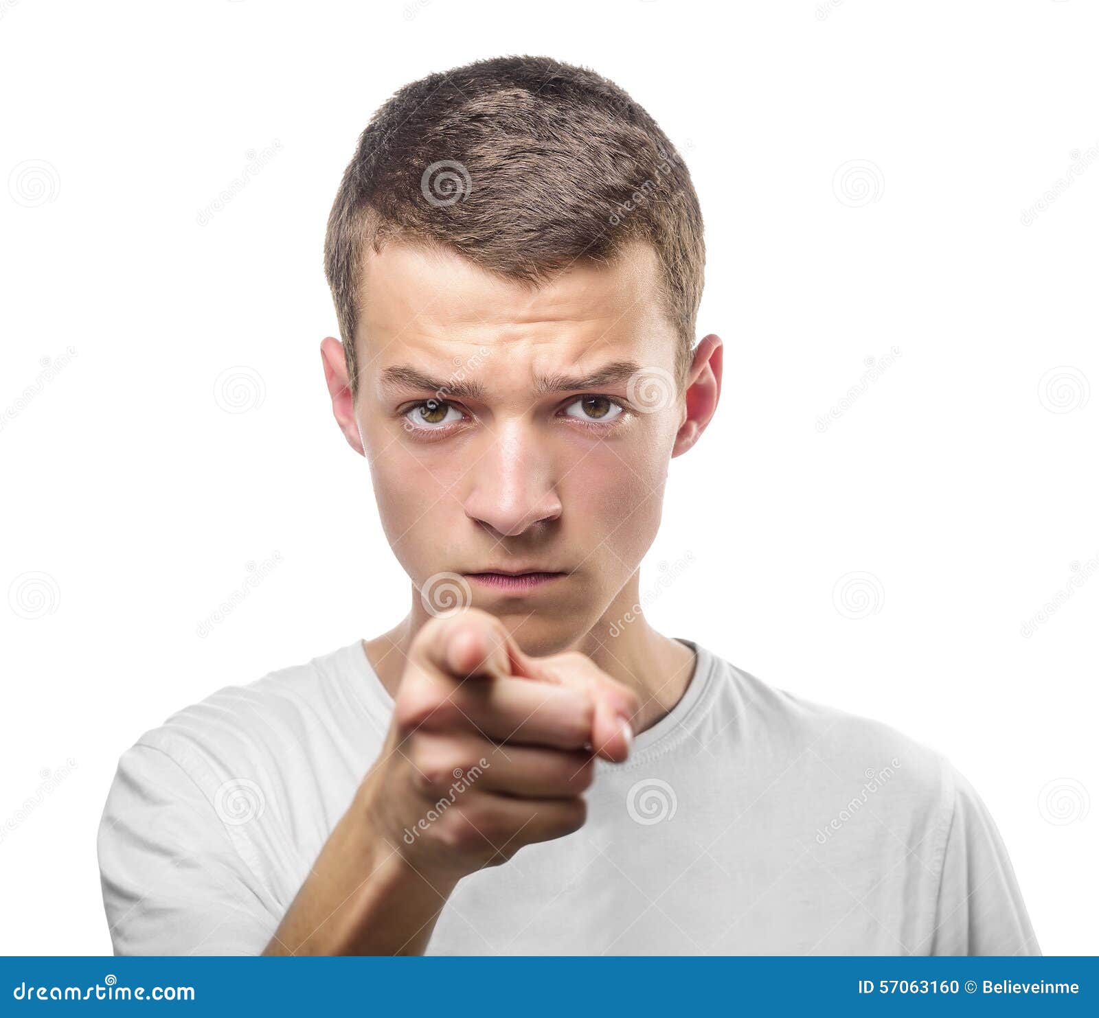 Portrait of Young Man Pointing at You Stock Photo - Image of head ... Portrait of Young Man Pointing at You Stock Photo - Image of head ...