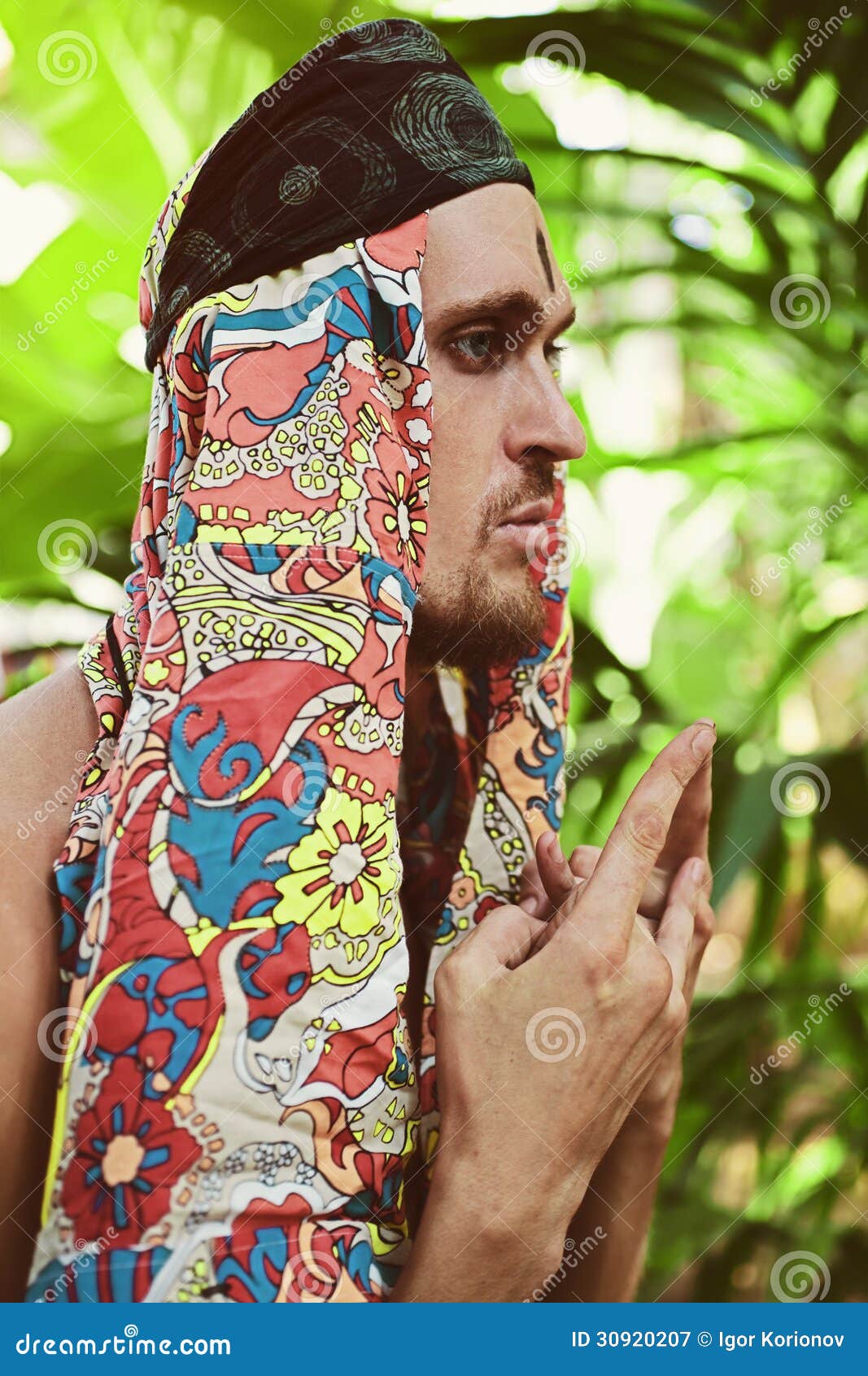 Portrait of a Young Man in Ritual Suit Stock Image - Image of ritual ...