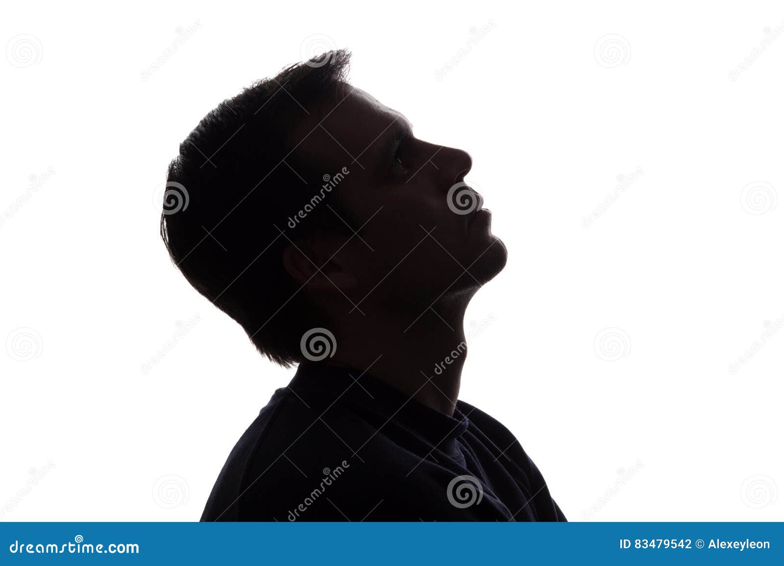 Man Silhouette Side View