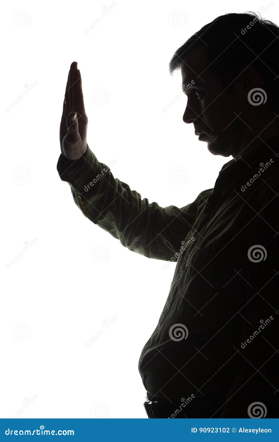 Portrait of a Young Man, Side View Stock Photo - Image of repudiation ...