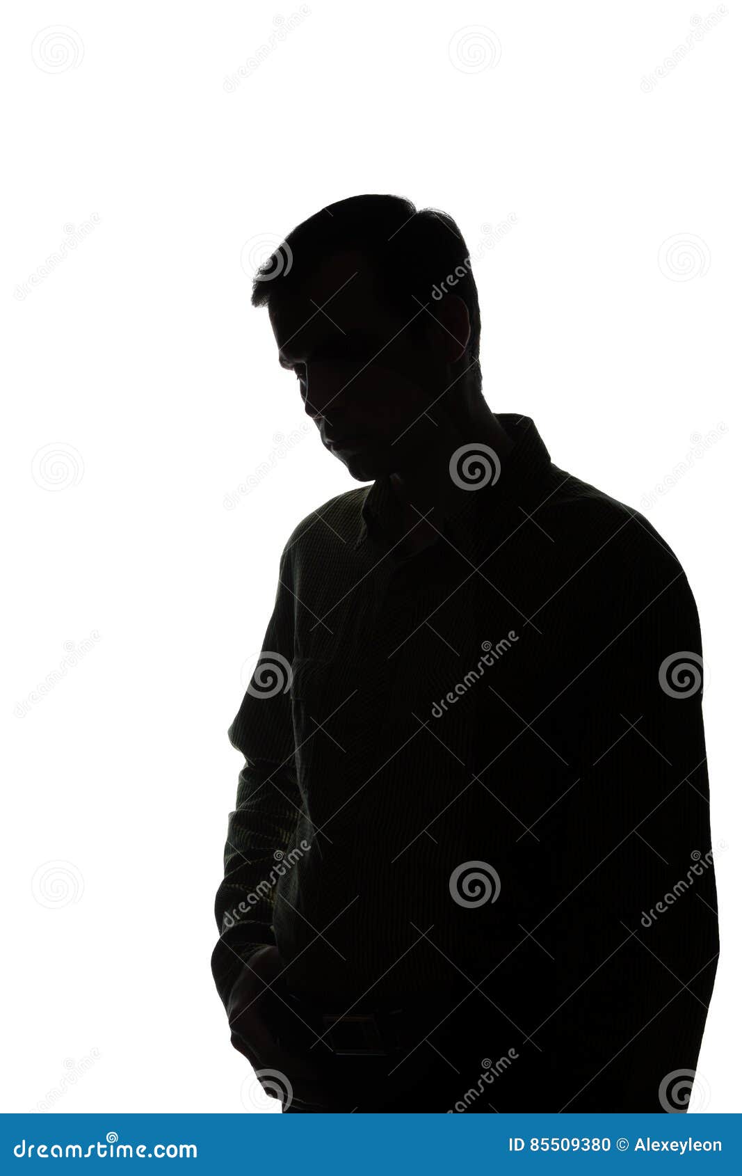 Portrait of a Young Man, Side View Stock Photo - Image of clean ...