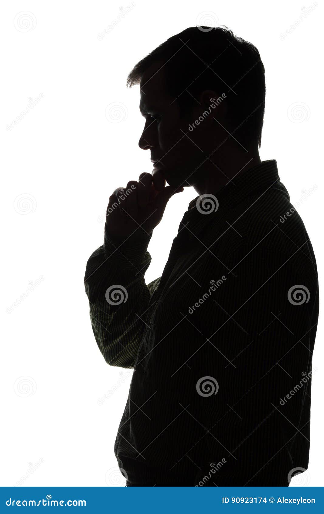 Portrait of a Young Man, Side View Stock Photo - Image of neat ...