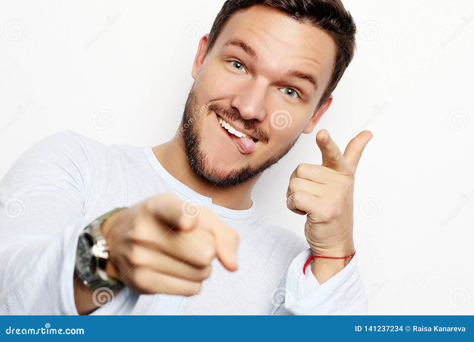 Portrait of a Young Man Surprised Face Expression Stock Photo - Image ...