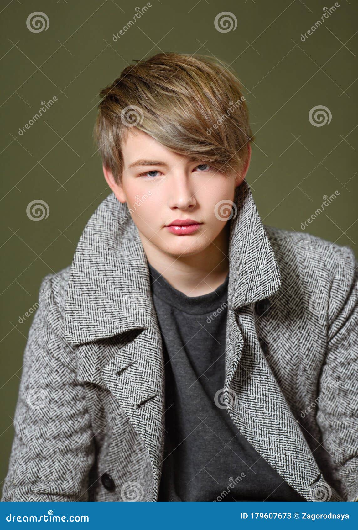 Portrait of Young Model Boy Stock Image - Image of fashion, beautiful ...