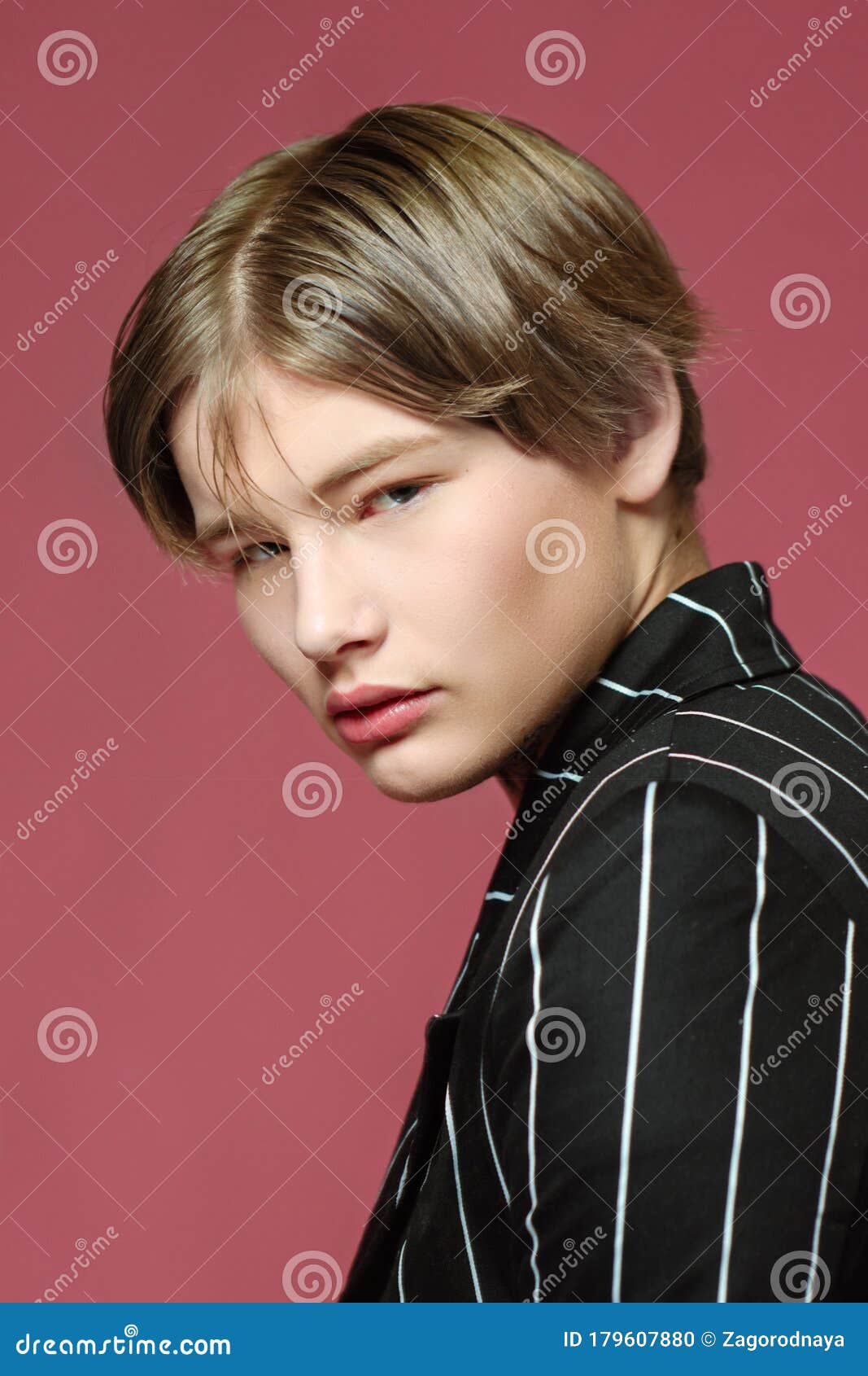 Portrait of Young Model Boy Stock Photo - Image of beautiful, studio ...