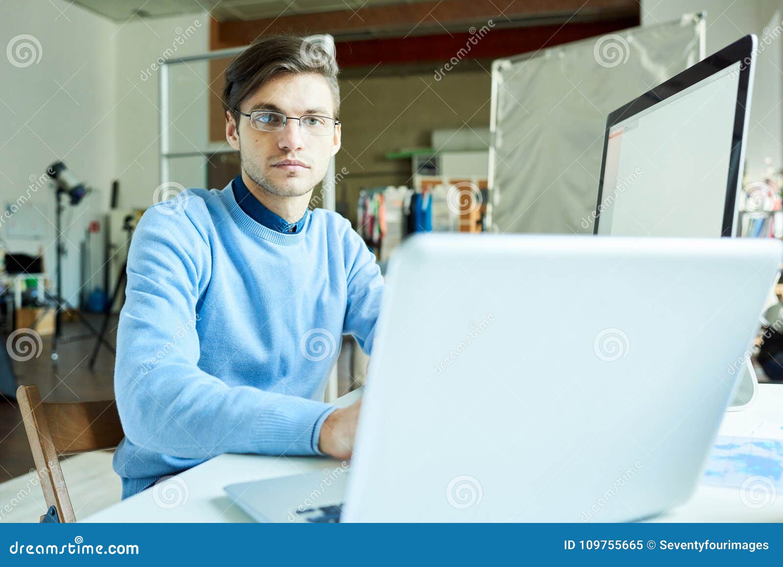 It Professional Coding at Workplace Stock Image - Image of office ...