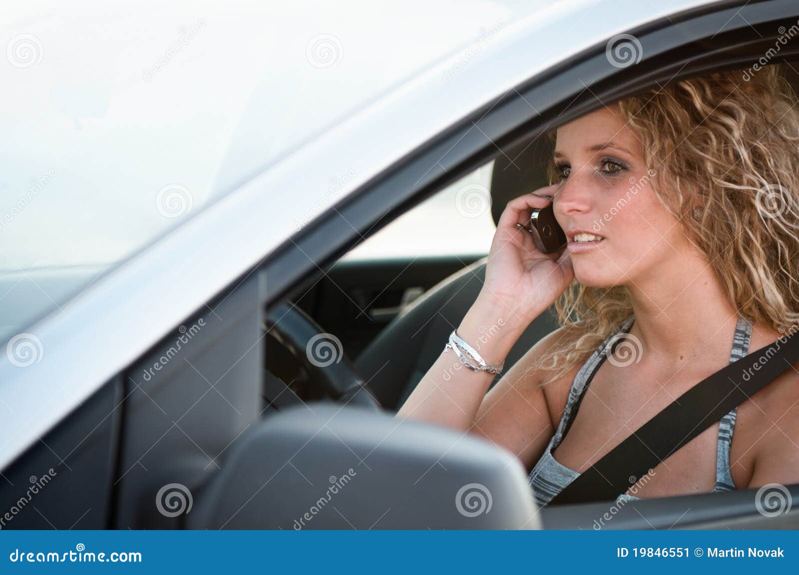 Portrait of Young Person Driving Car Stock Image - Image of lifestyles ...