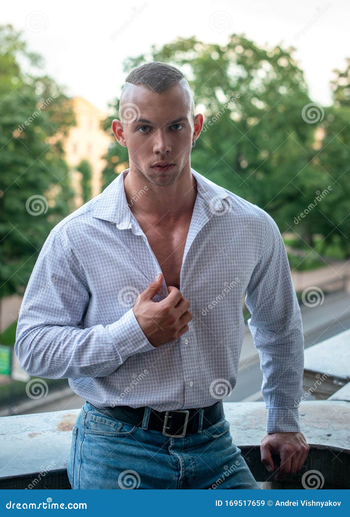 Fit male model stock image. Image of athlete, strong - 169517659