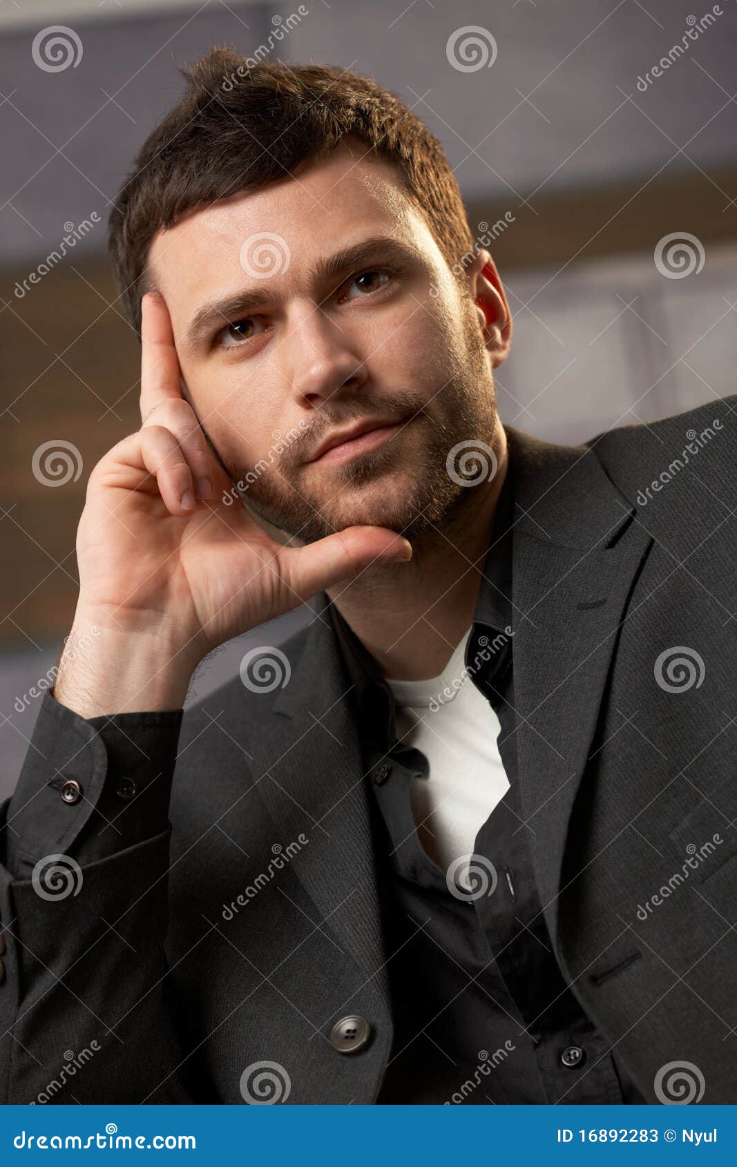 Portrait of Young Professional Stock Image - Image of looking, fashion ...