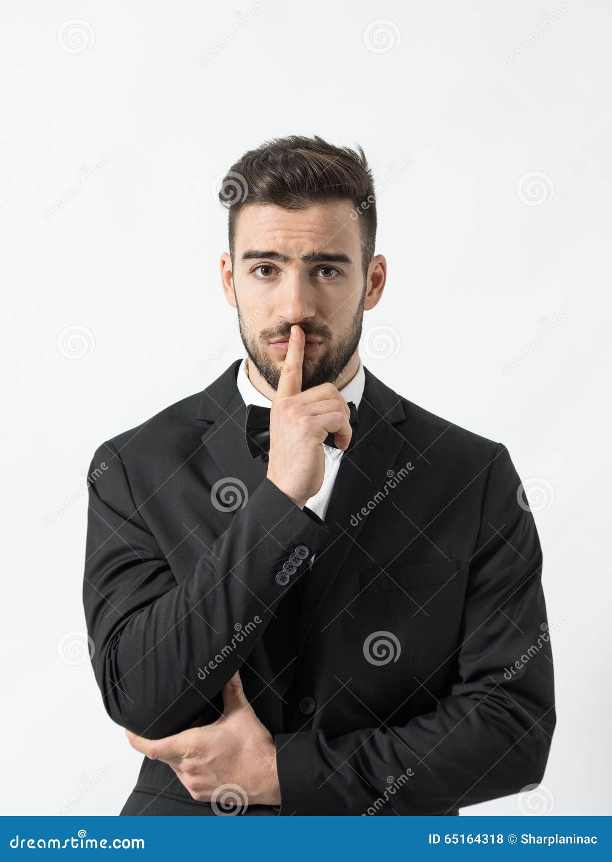 Man Looking Over Shoulder Worried