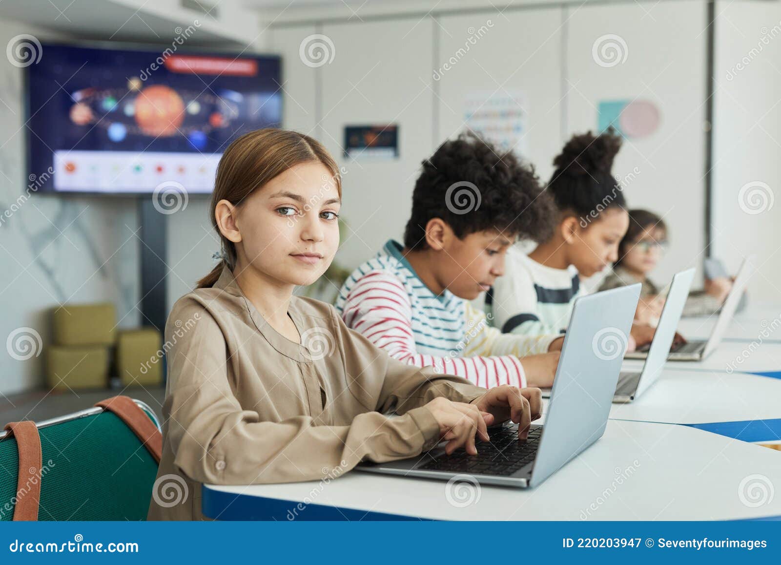 Students in it Class stock image. Image of education - 220203947