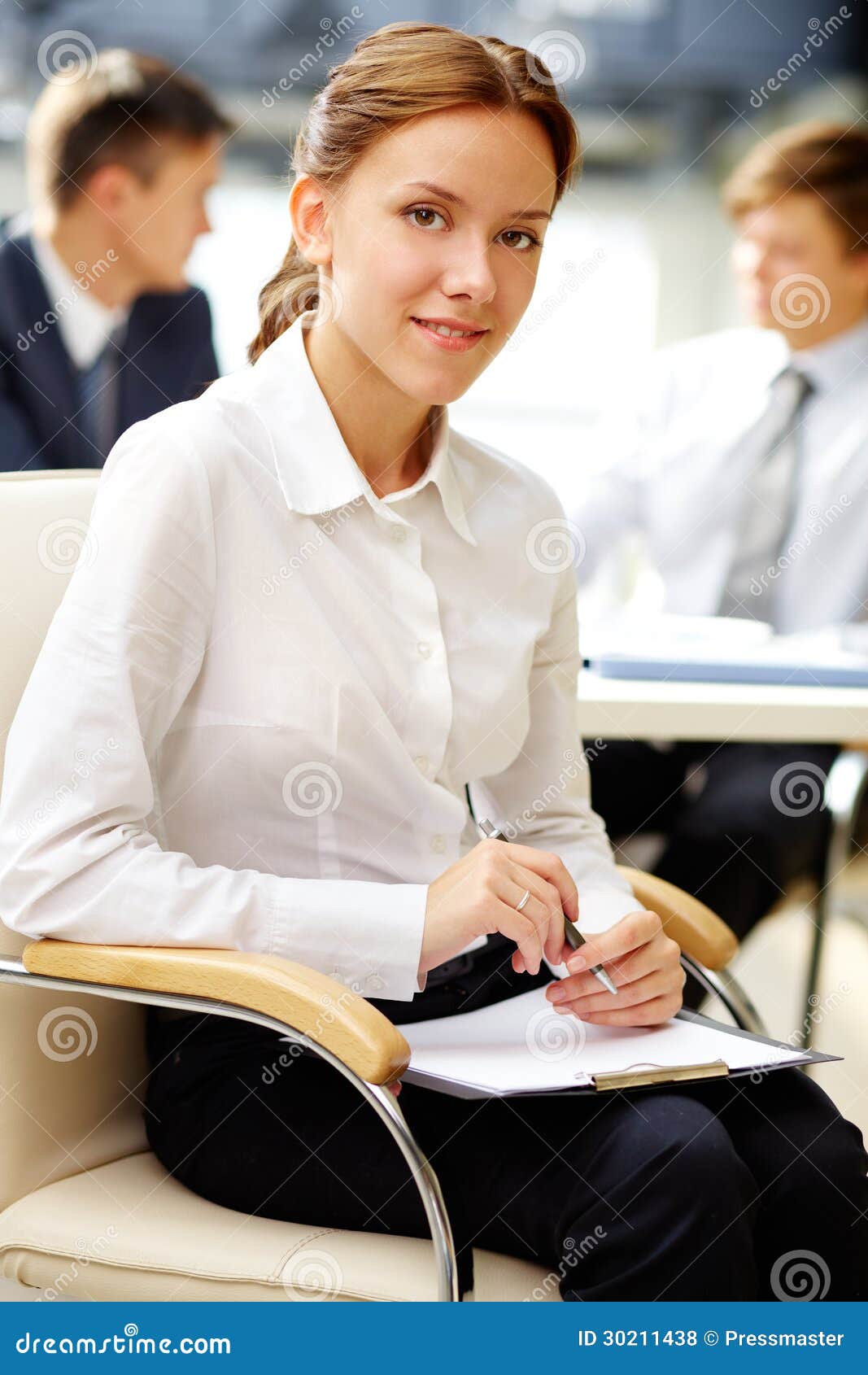 Secretary at work stock photo. Image of businesspeople - 30211438