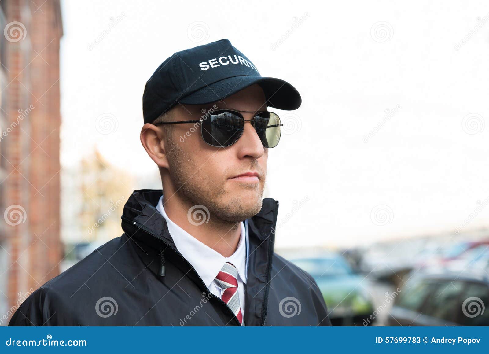Portrait of Young Security Guard Stock Image - Image of bodyguard ...
