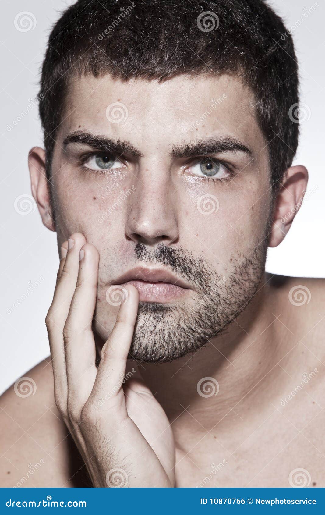 Portrait of Young Serious Man Stock Photo - Image of confidence ...