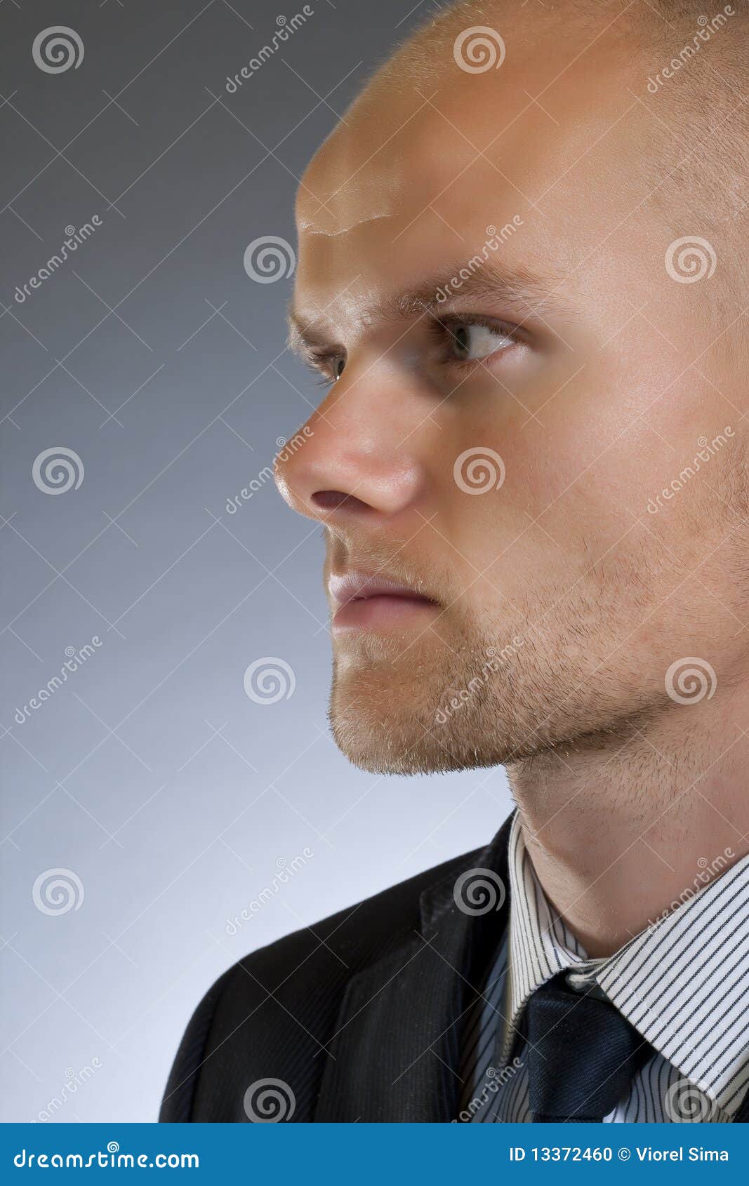 Portrait of the Young Serious Man Stock Photo - Image of portrait ...
