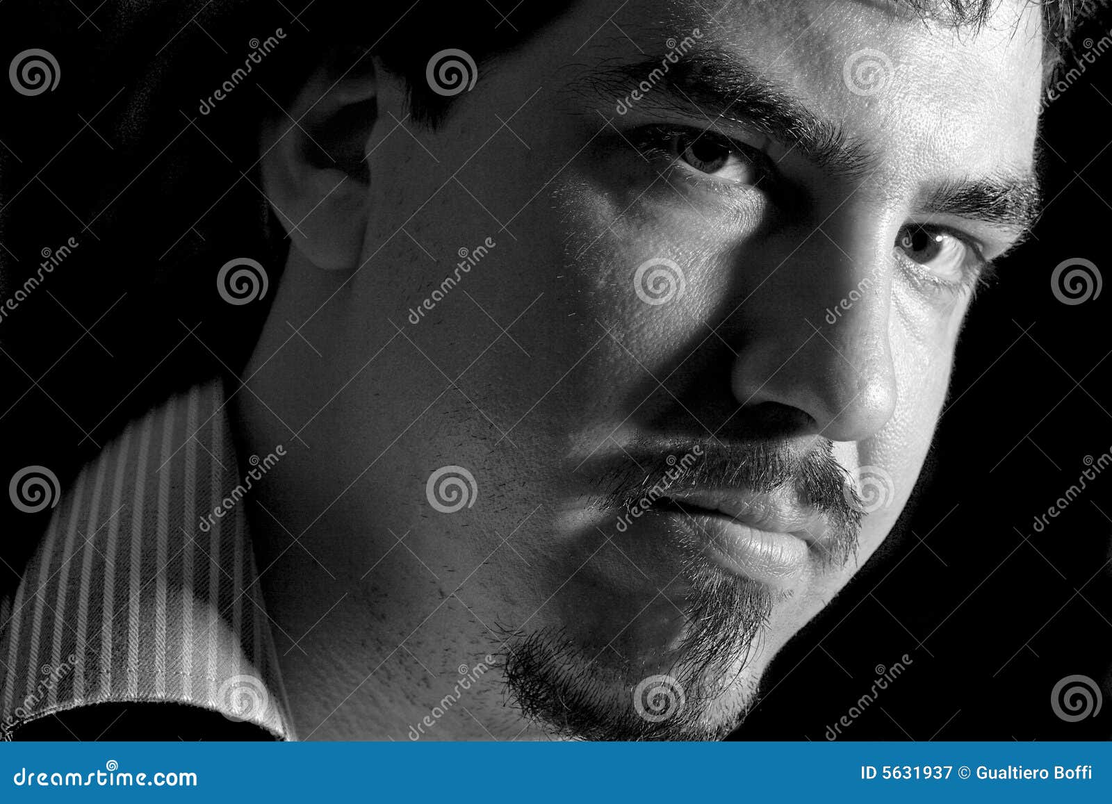 Portrait of Young Serious Man Stock Image - Image of businesspeople ...