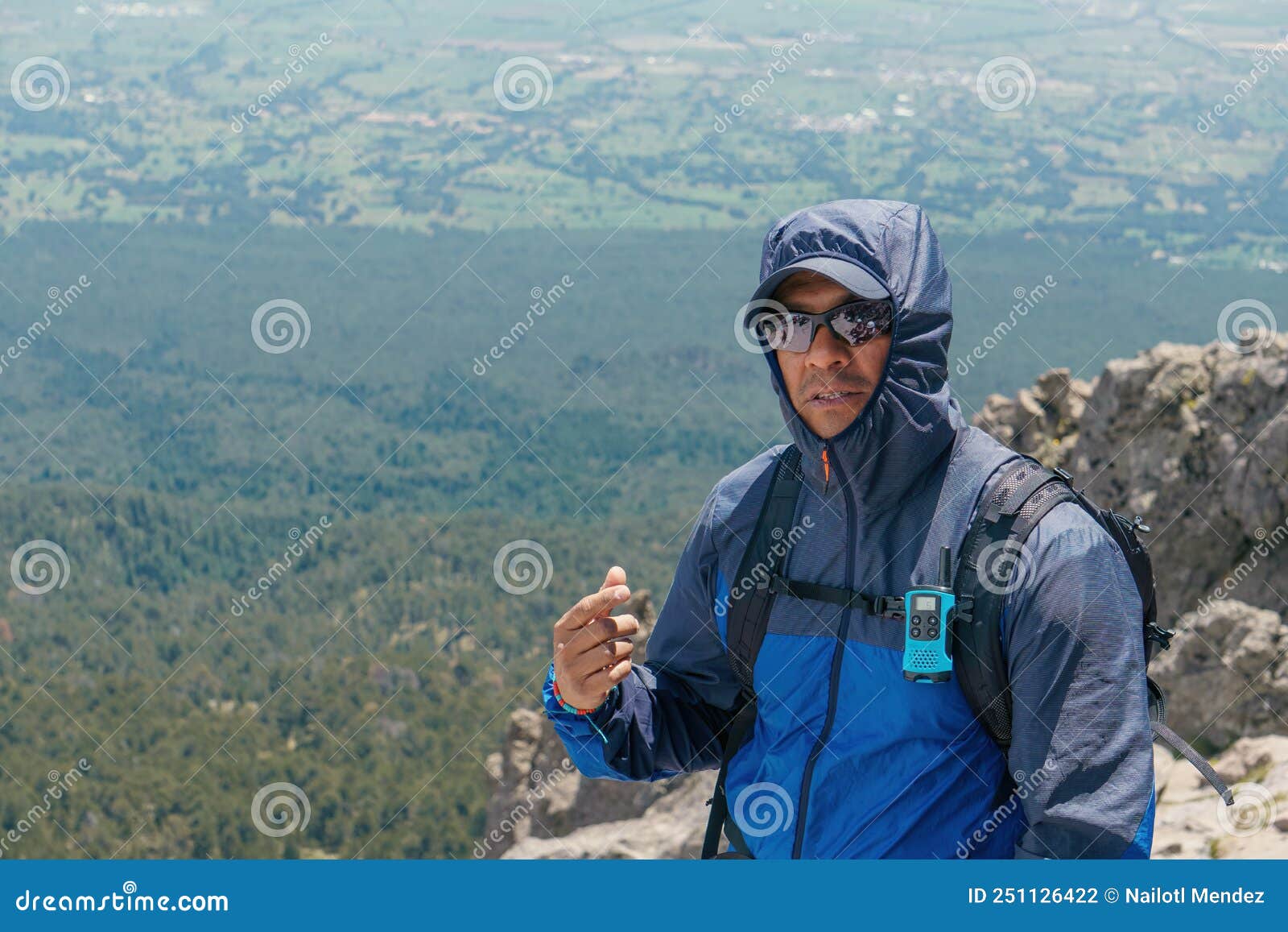 Portrait of a Young Smiling Man with Backpack Stock Photo - Image of ...