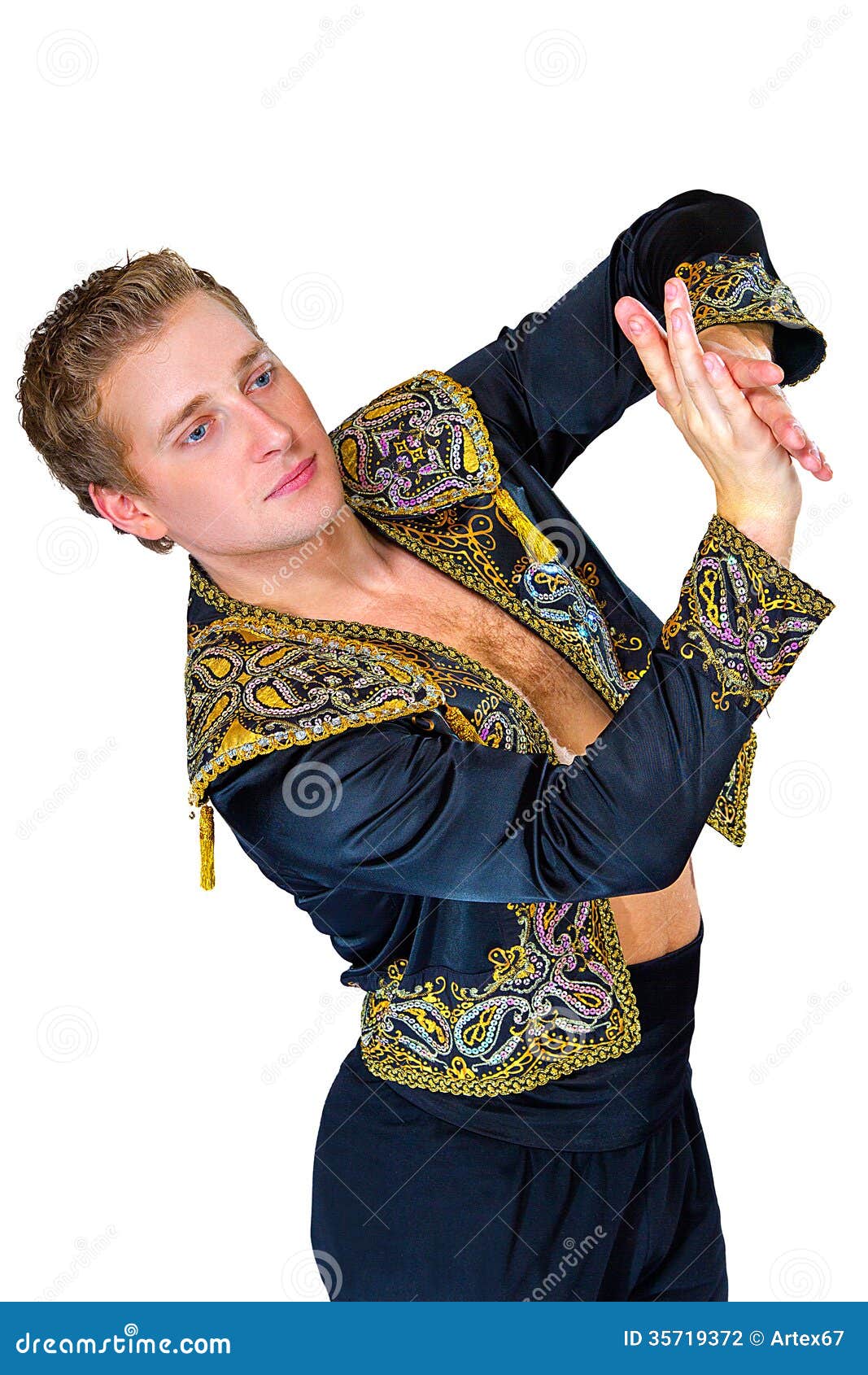 Portrait of a Young Spanish Men in Beautiful Jacket Stock Photo - Image ...