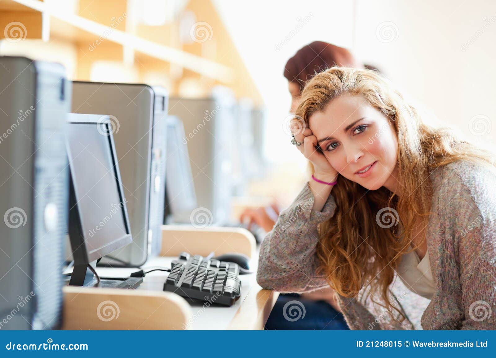 Portrait of a Young Student Posing Stock Image - Image of looking ...