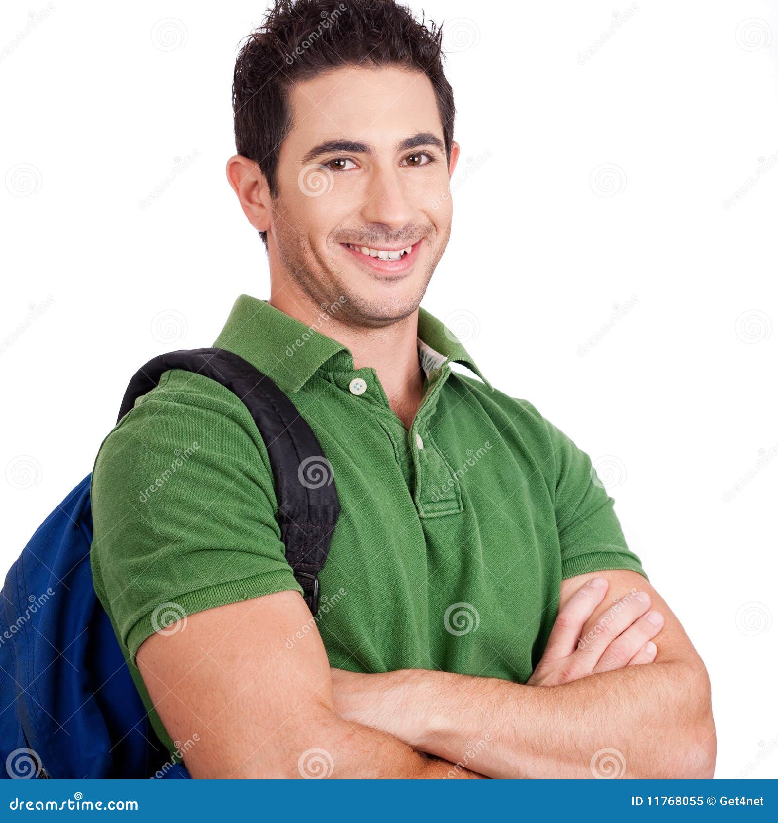 Portrait of a Young Student Smiling Stock Image - Image of happy ...