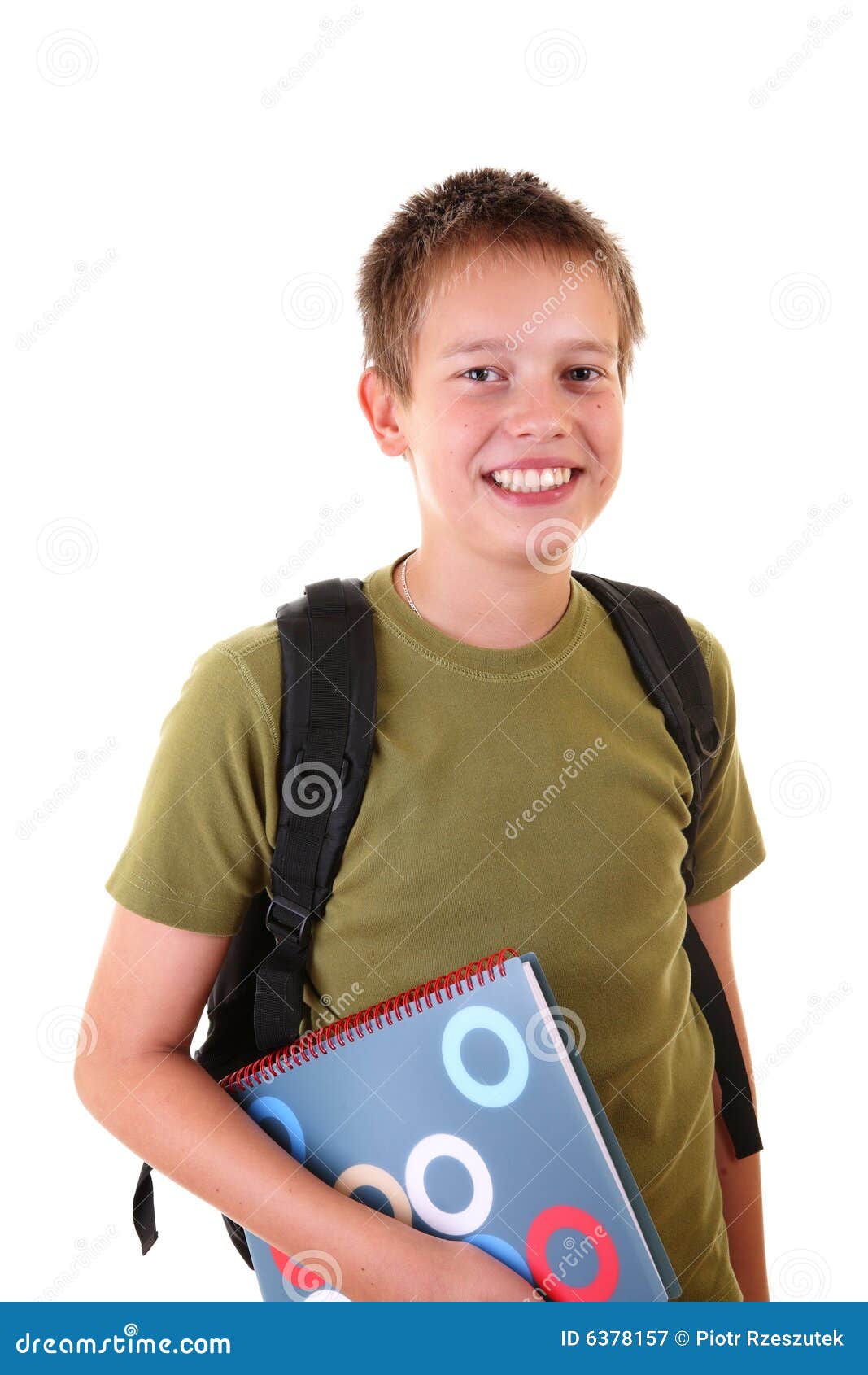 Portrait of a Young Student Smiling Stock Image - Image of family ...