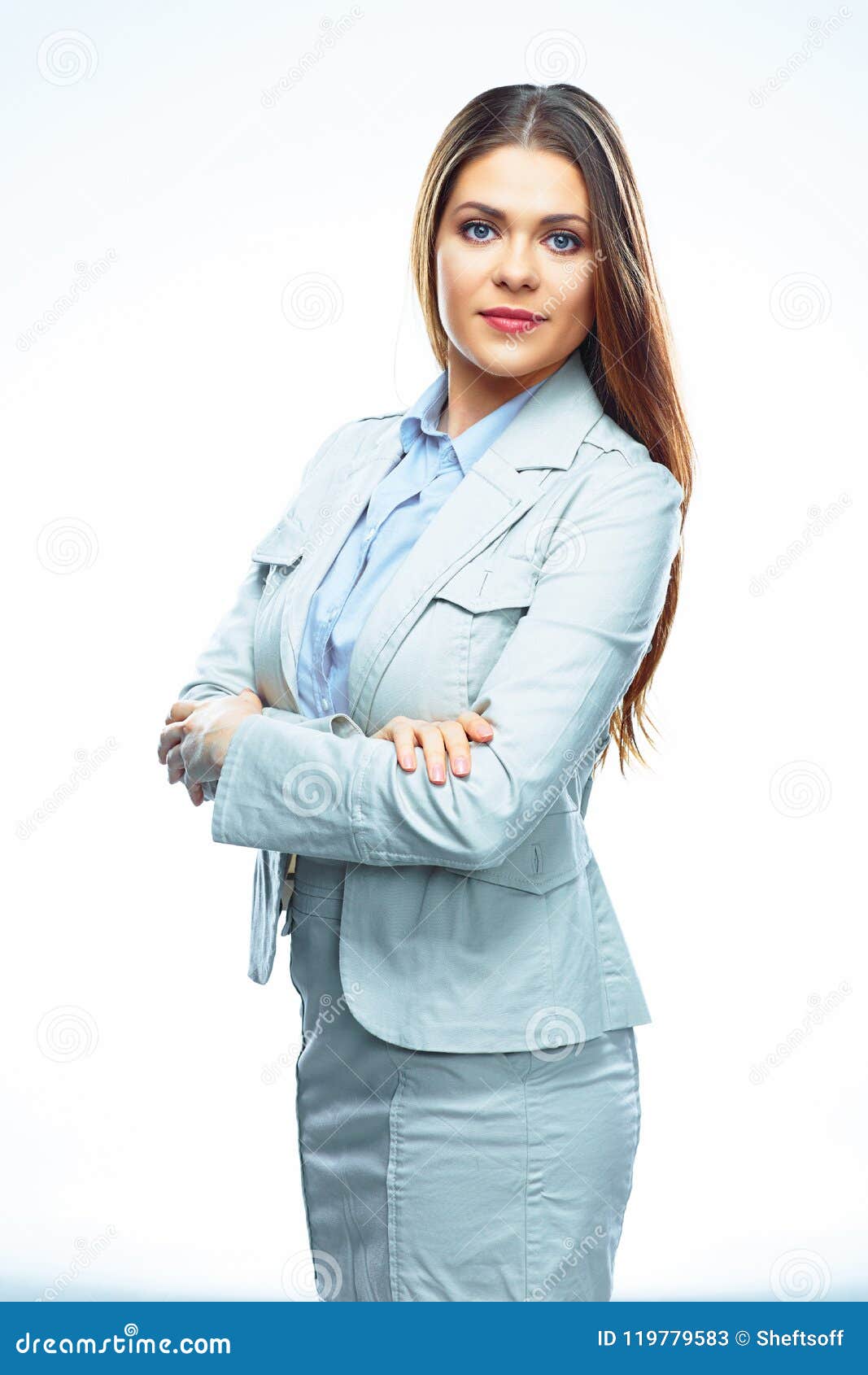 Portrait of Young Successful Business Woman. White Background Stock ... Portrait of Young Successful Business Woman. White Background Stock ...