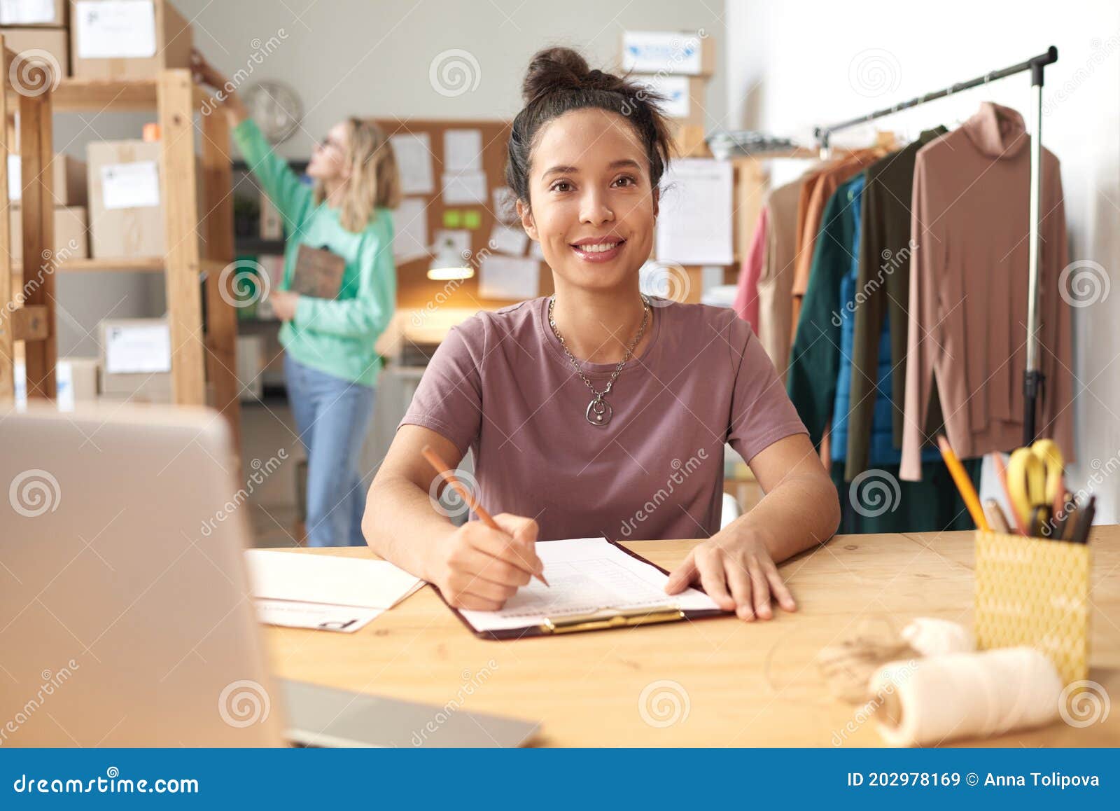 Tailor making an order stock image. Image of confidence - 202978169