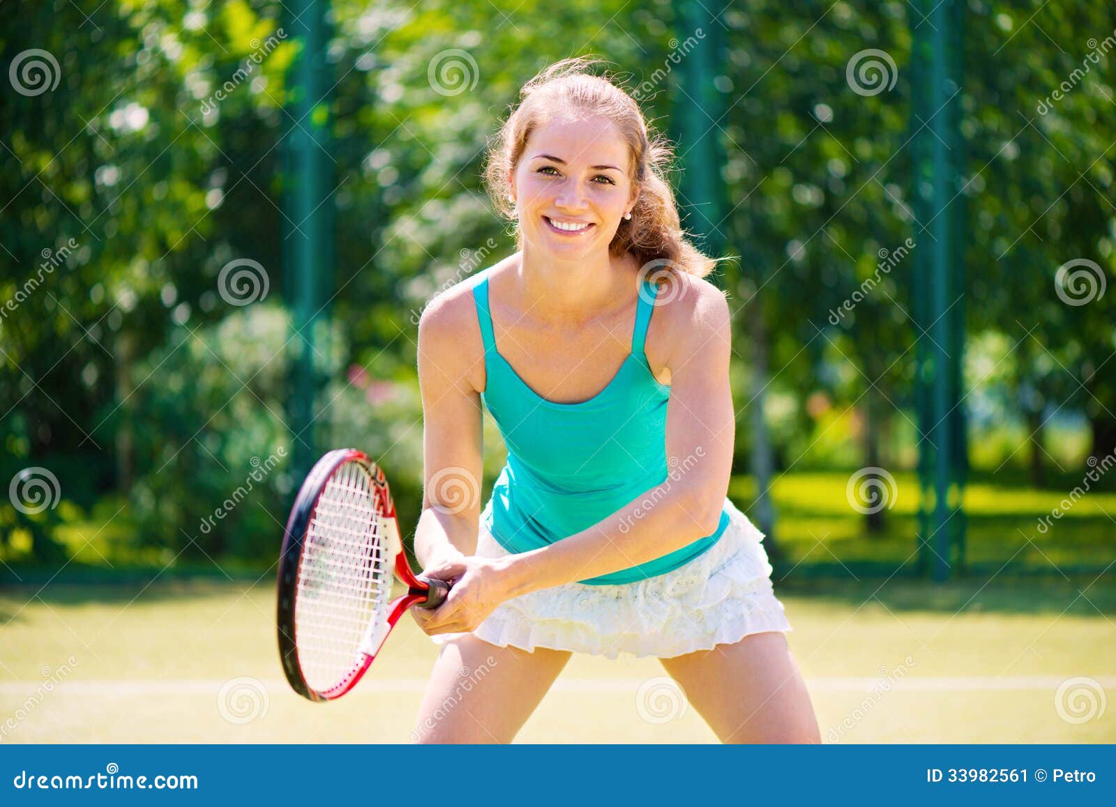 Portrait of a Young Tennis Player Stock Image - Image of caucasian ...