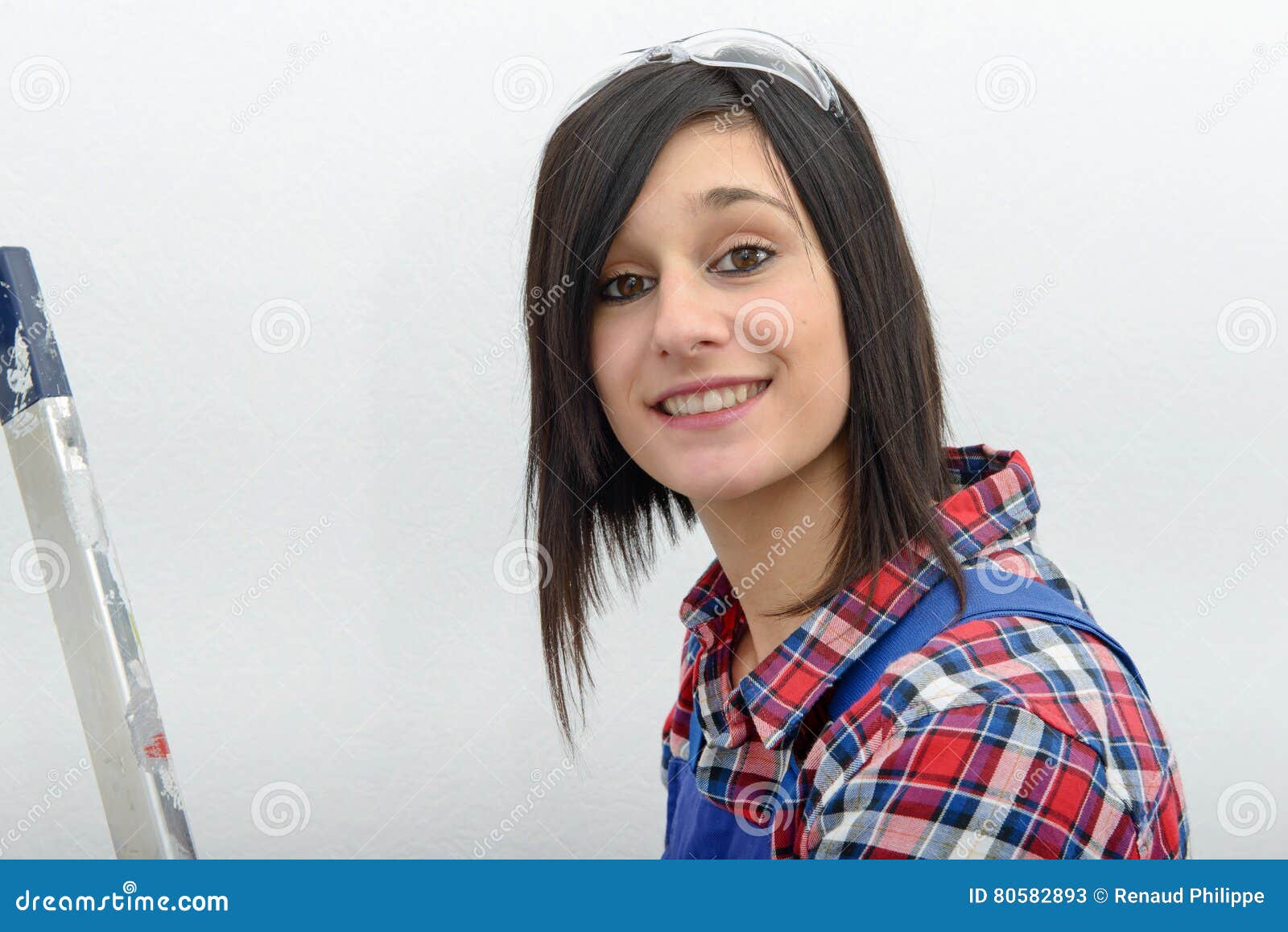 Portrait of Young Woman Apprentice Stock Image - Image of ...