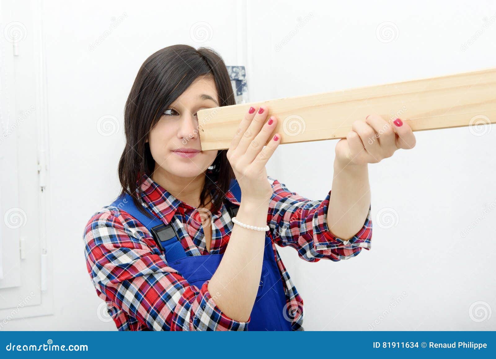 Portrait of Young Woman Apprentice Stock Photo - Image of portrait ...