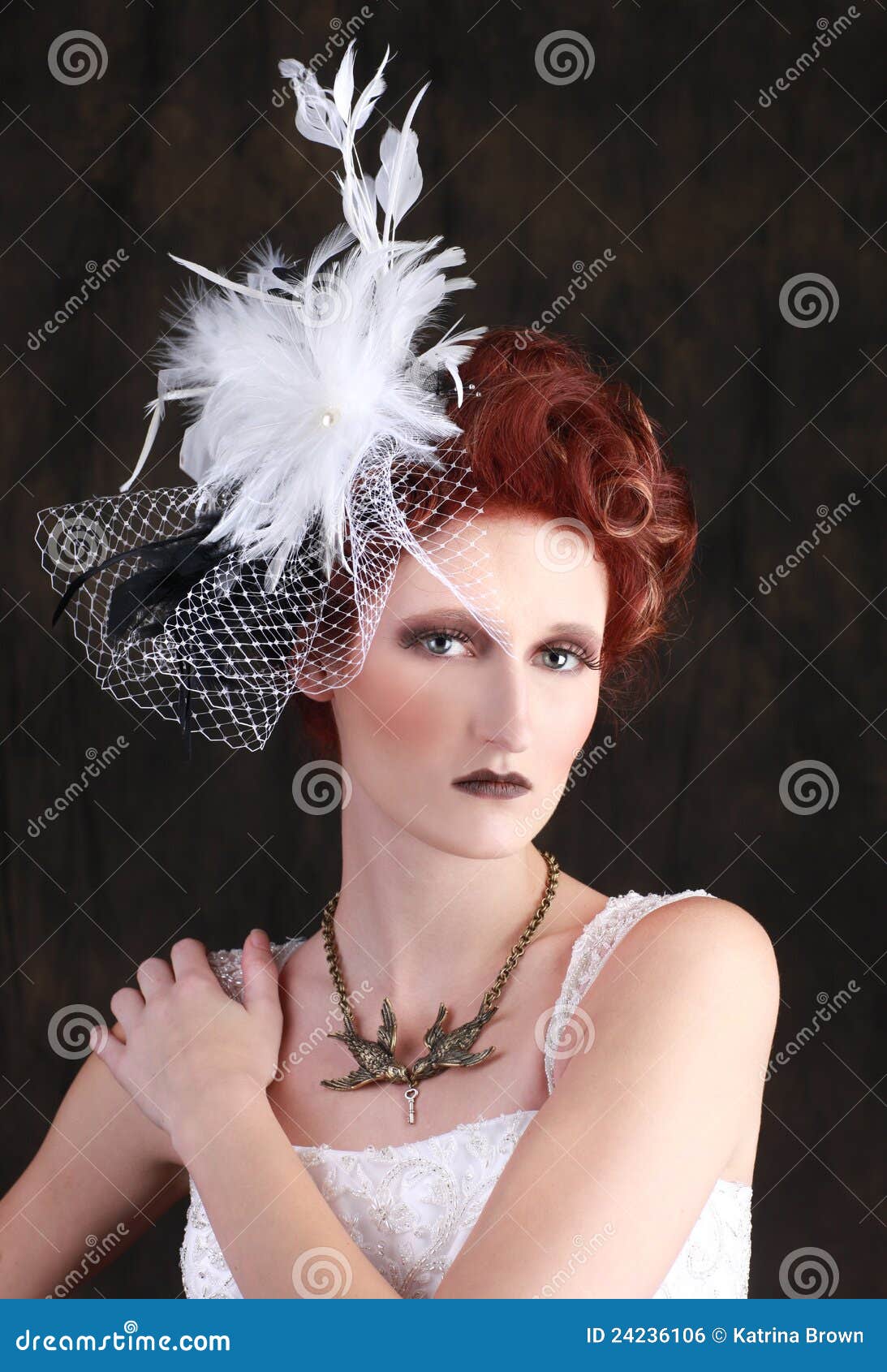 Portrait of a Young Woman Getting Married Stock Photo - Image of ...