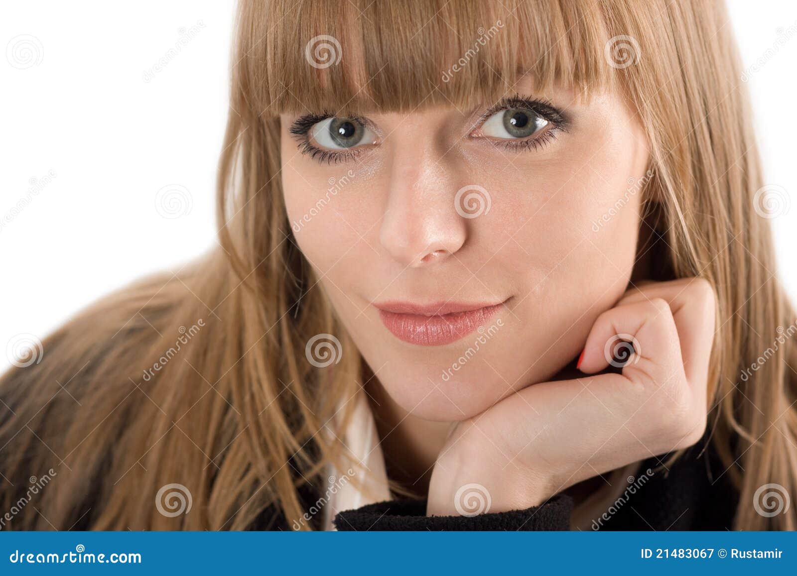 Portrait of Young Woman Resting Her Chin on Hand Stock Image - Image of ... Portrait of Young Woman Resting Her Chin on Hand Stock Image - Image of ...