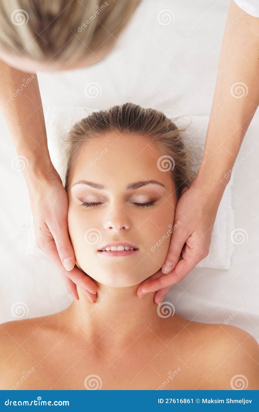 Portrait of a Young Woman on a Spa Procedure Stock Image - Image of ...
