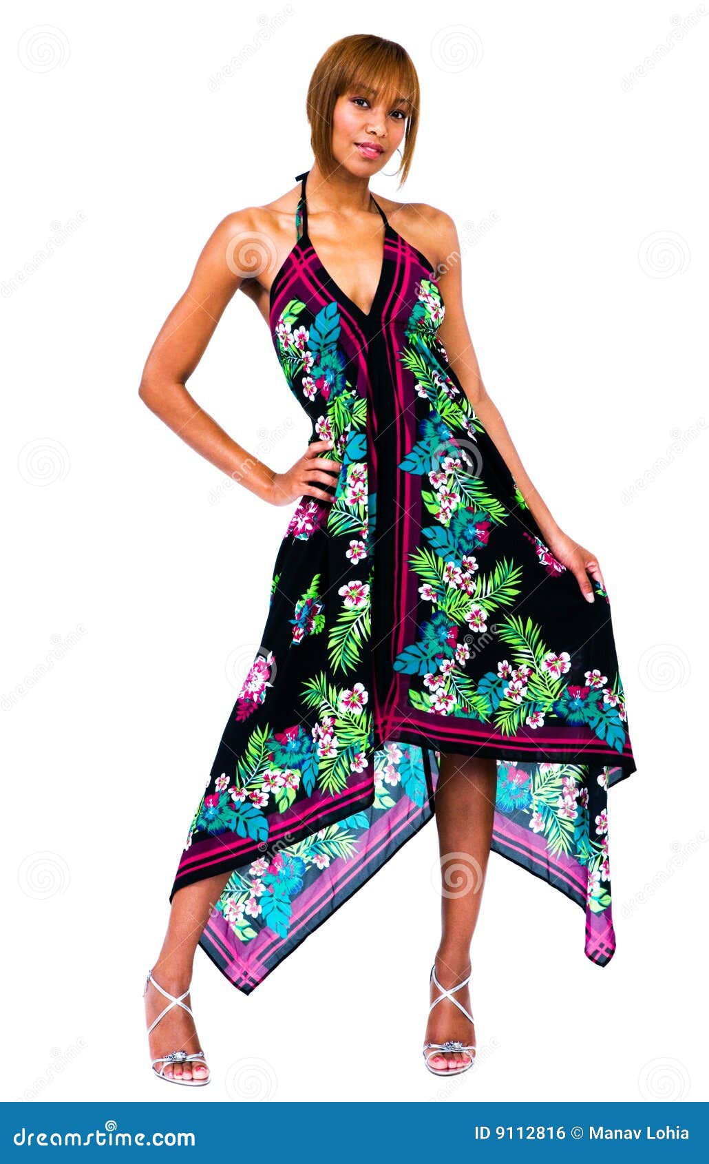 Portrait of Young Woman Standing Stock Photo - Image of shoe, person ...