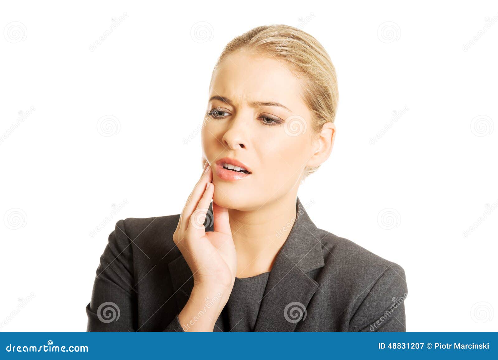 Portrait of Young Woman with Toothache Stock Image - Image of dental ...