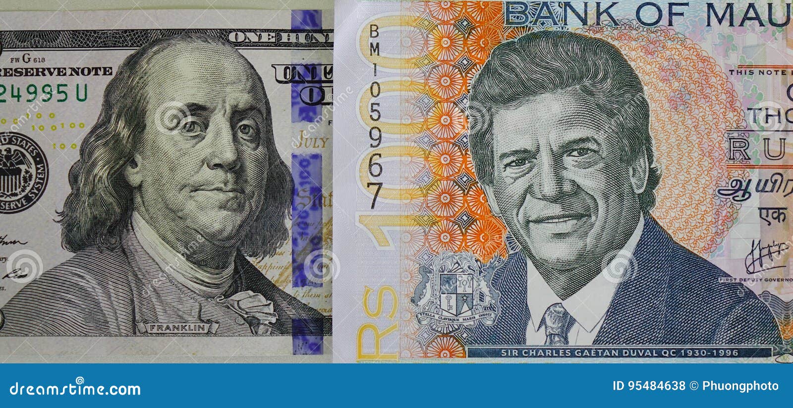 Portraits on banknotes stock photo. Image of person, franklin - 95484638