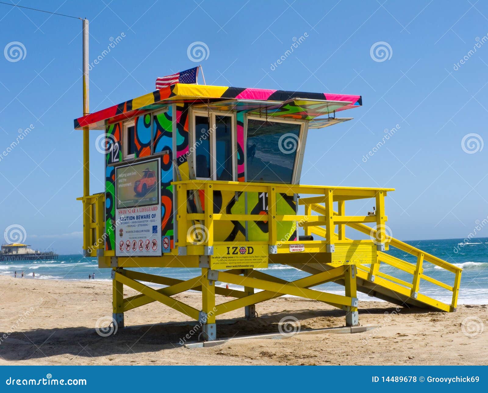 Portraits of Hope Lifeguard Tower Editorial Stock Photo - Image of ...