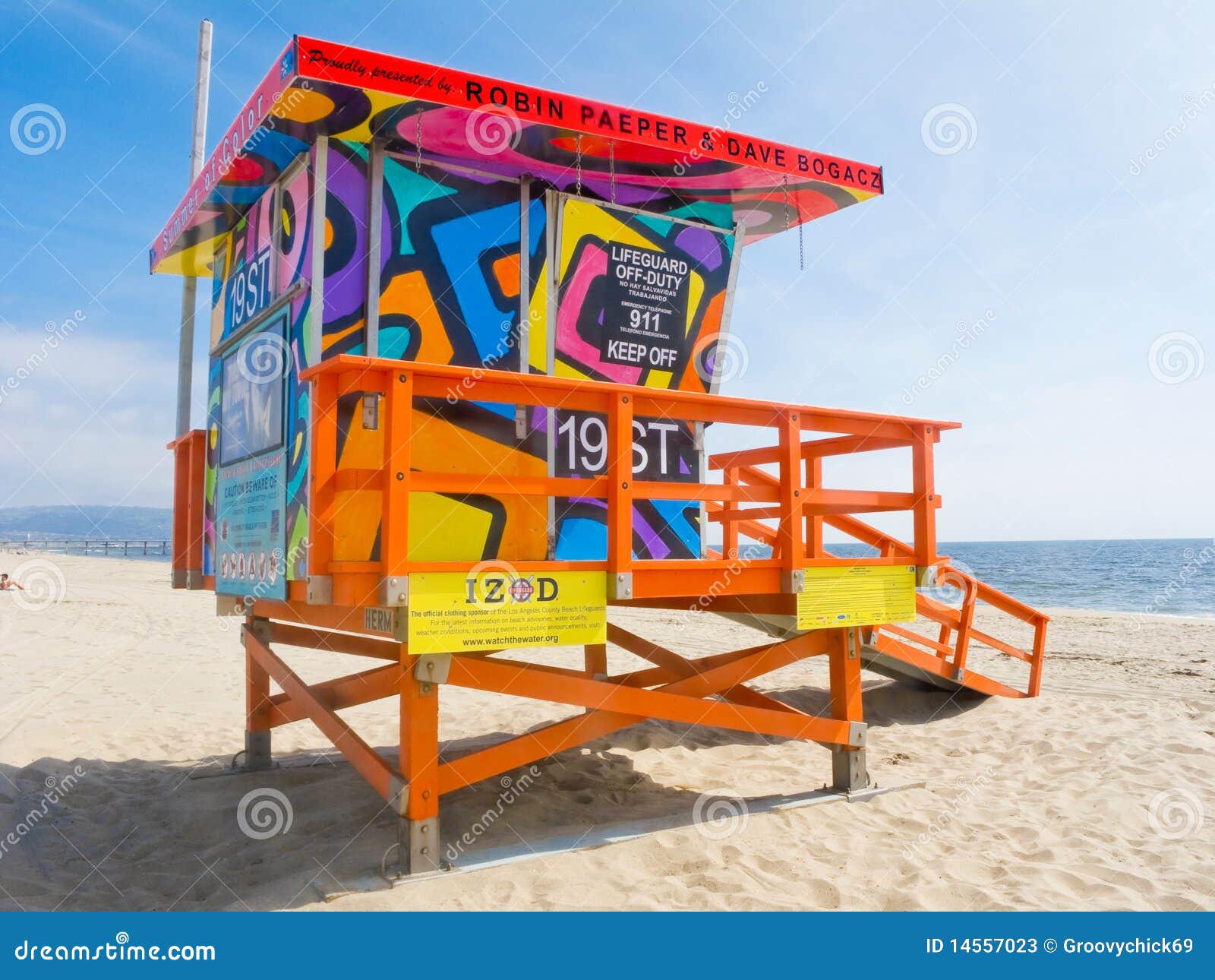 Portraits of Hope Lifeguard Tower Editorial Stock Photo - Image of ...
