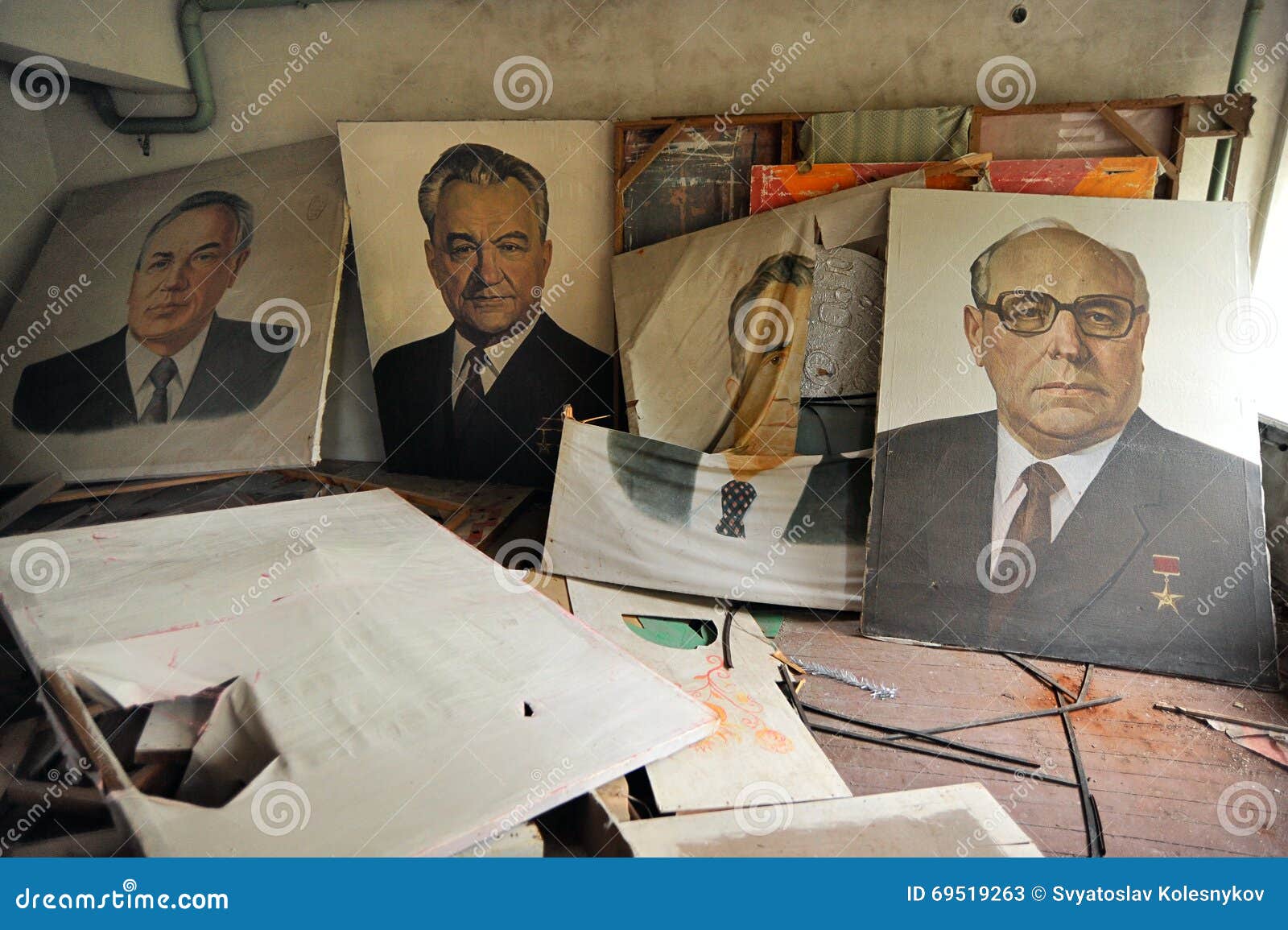 Portraits of the Leaders of the Communist Party Soviet Union Editorial ...