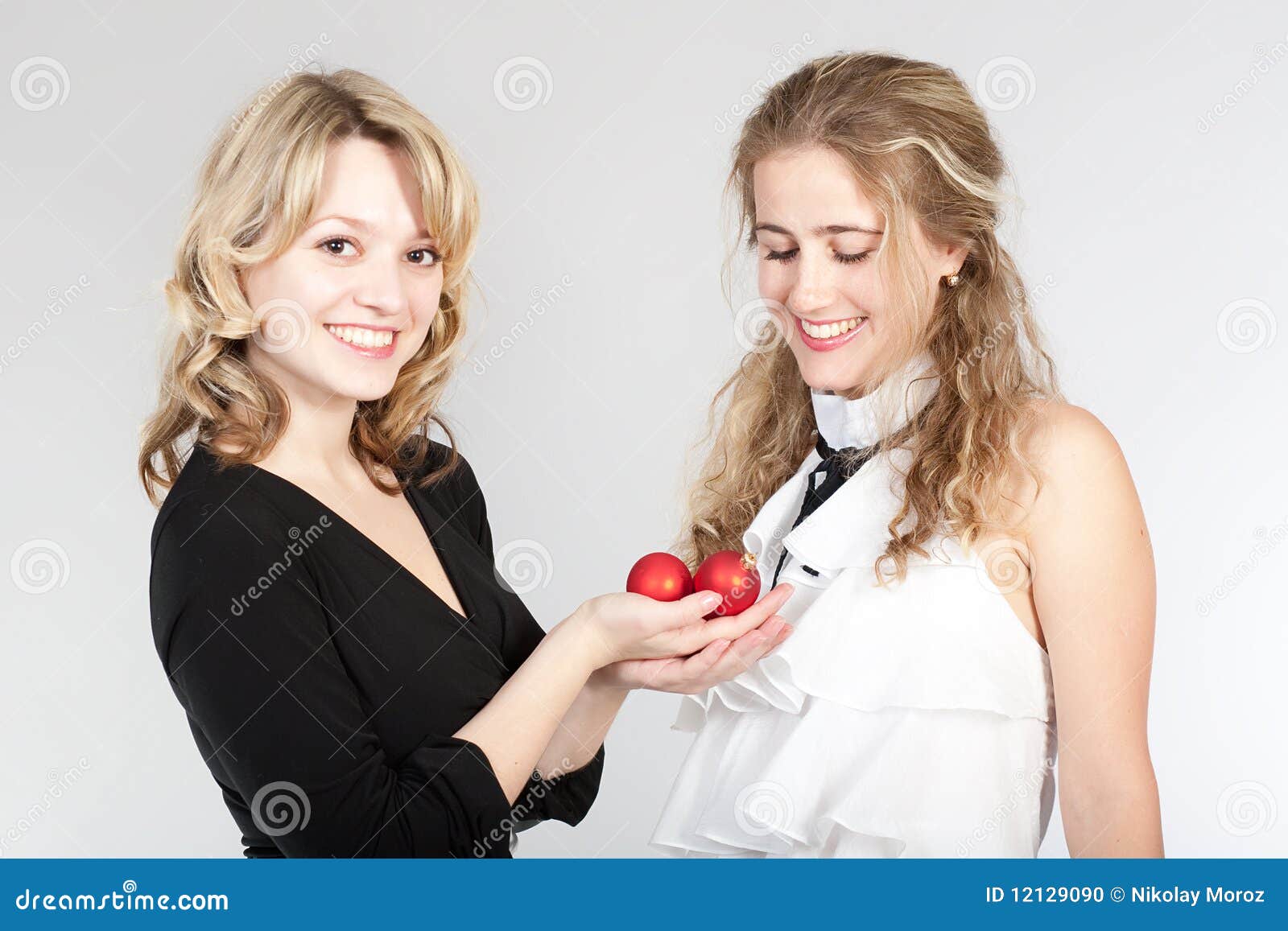 Portraits of Two Beautiful Girls Stock Photo - Image of faces ...