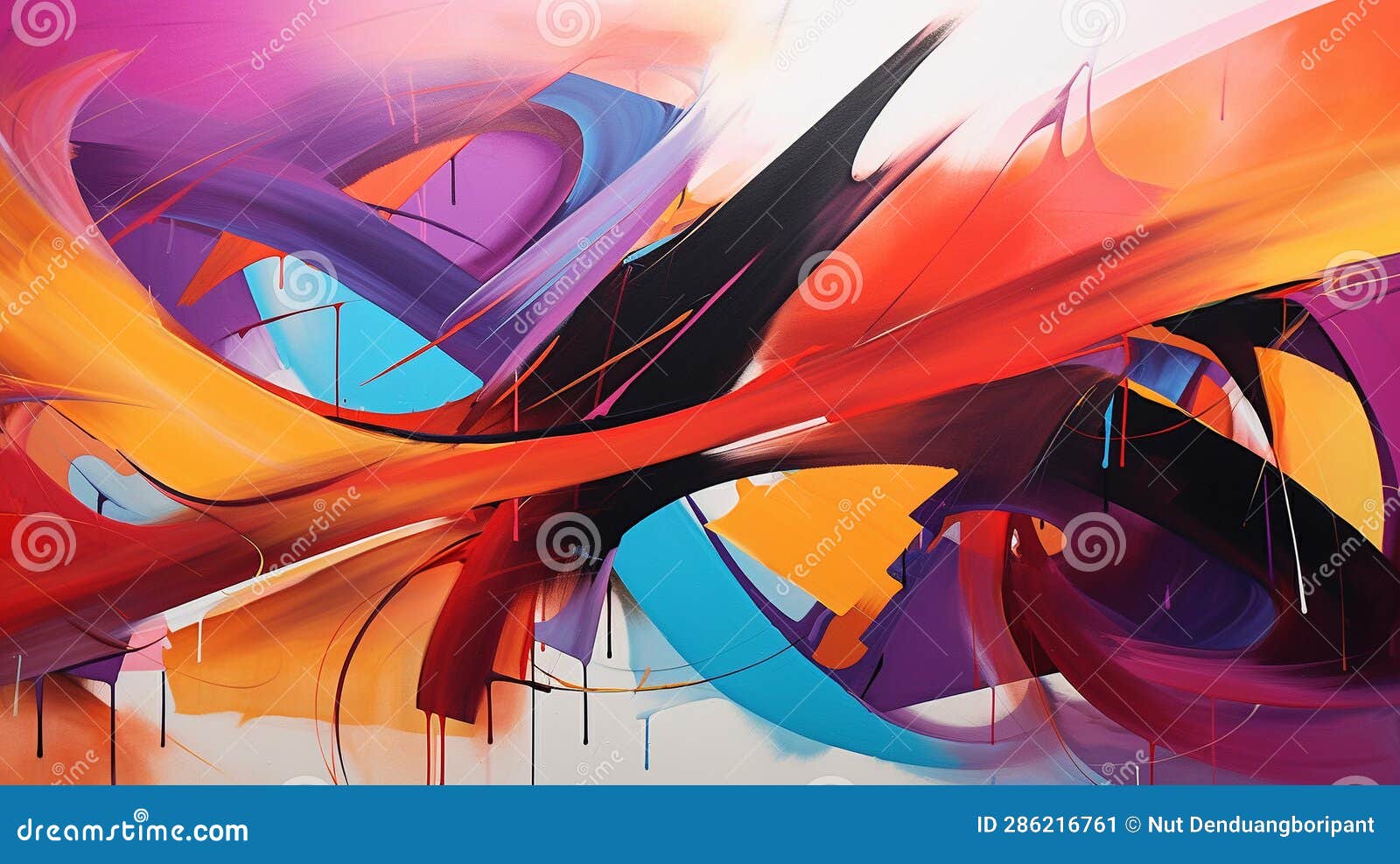 Opulent Abstraction: a Rich Tapestry of Colors Stock Illustration ...