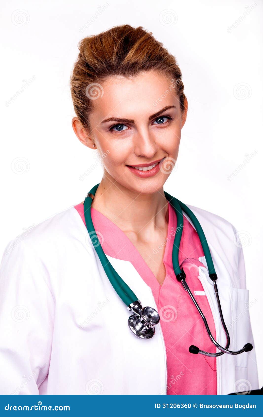 Portret of a Beautiful Young Medic Stock Photo - Image of doctor, adult ...