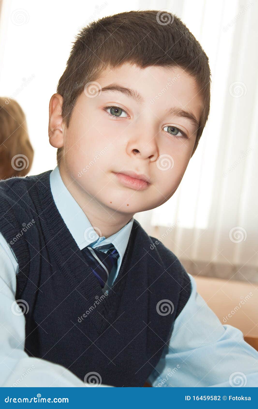 Portret of schoolboy stock photo. Image of caucasian - 16459582